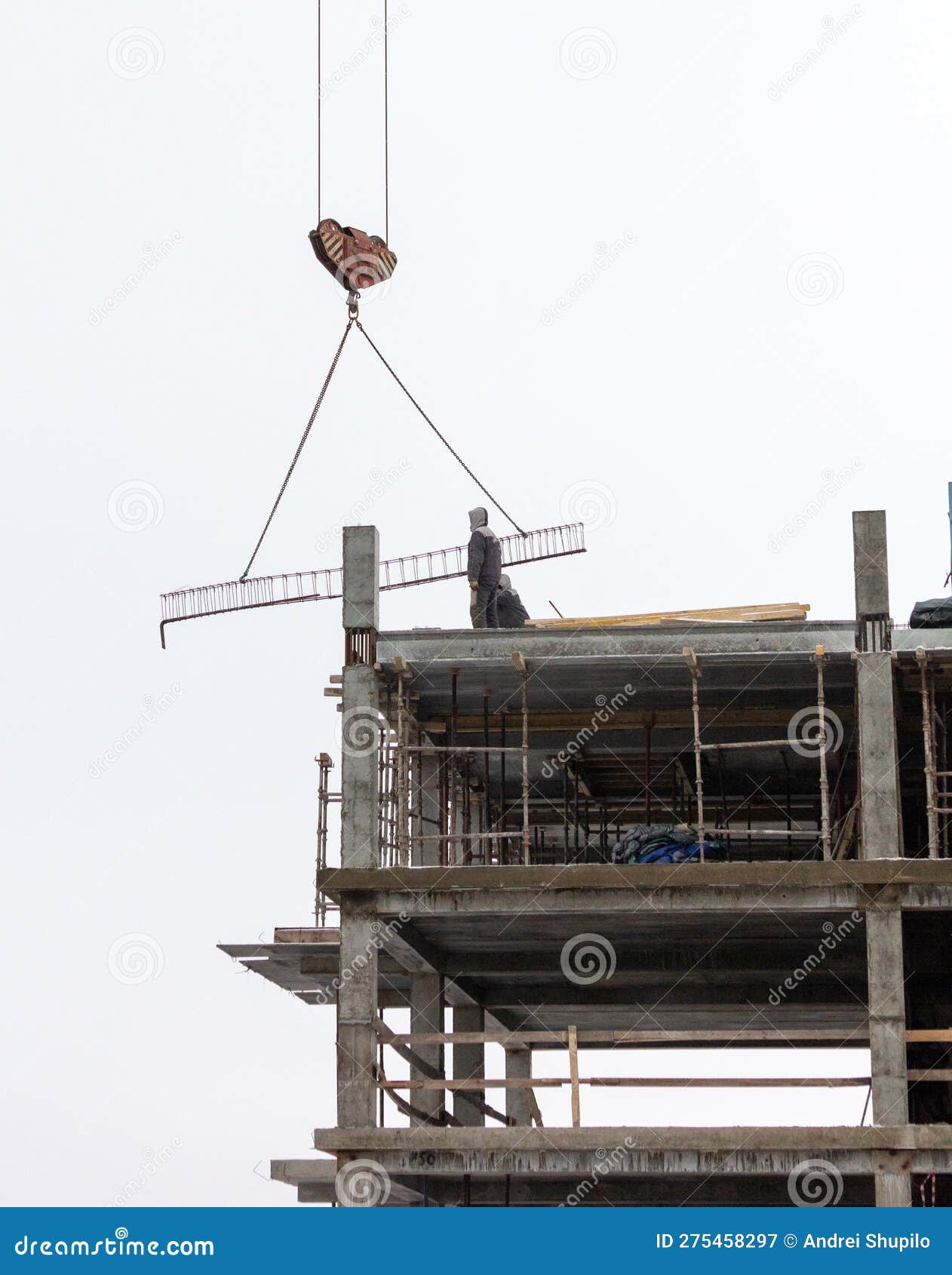 Construction of a Multi-storey Building with a Tower Crane Editorial ...