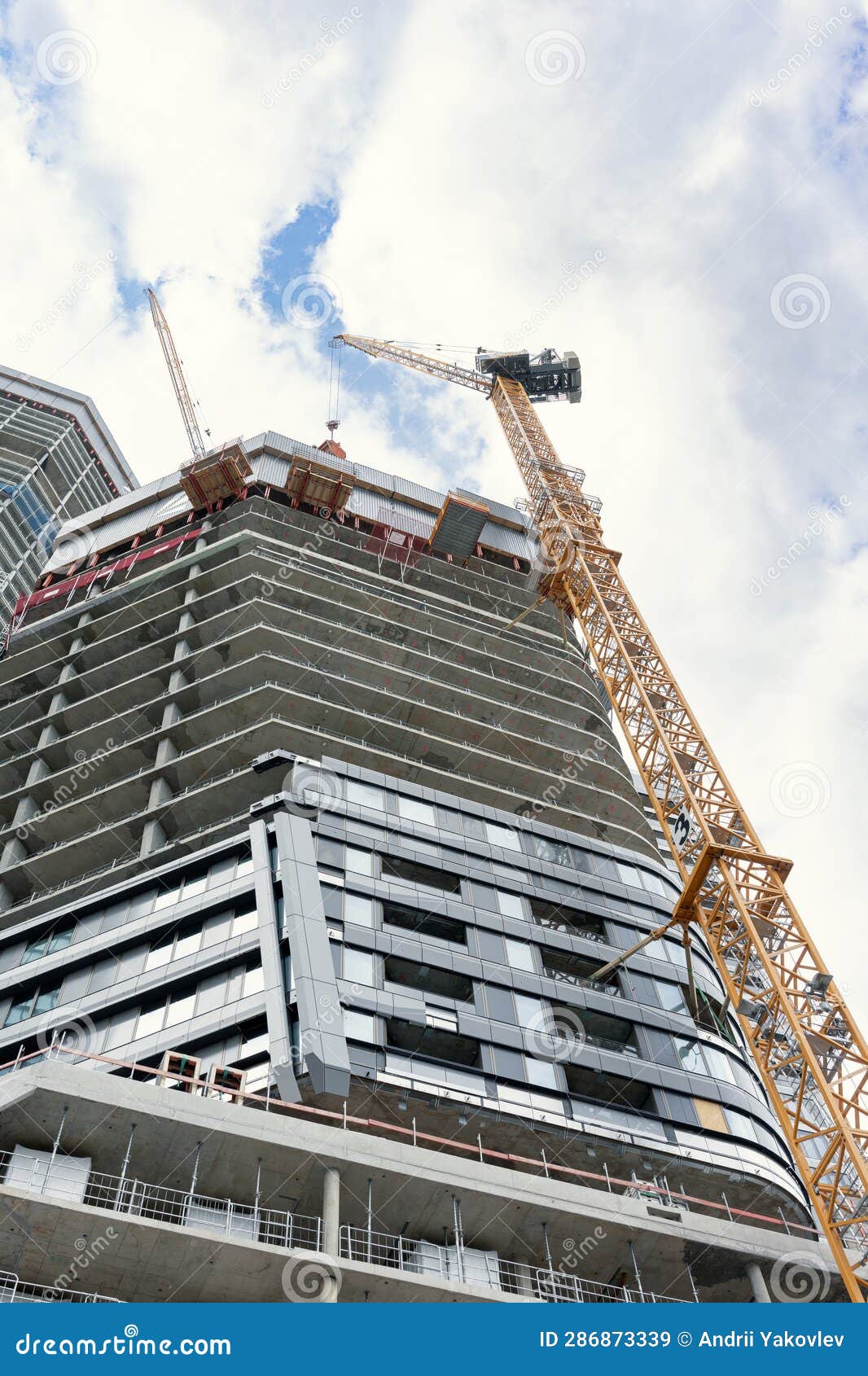 Construction of a Multi-storey Building Editorial Stock Image - Image ...