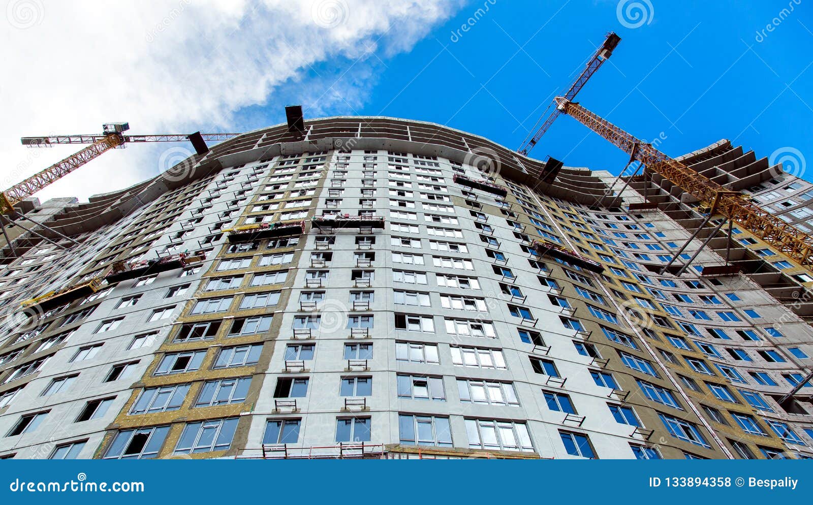 Construction of a Multi-storey Building. Stock Photo - Image of ...