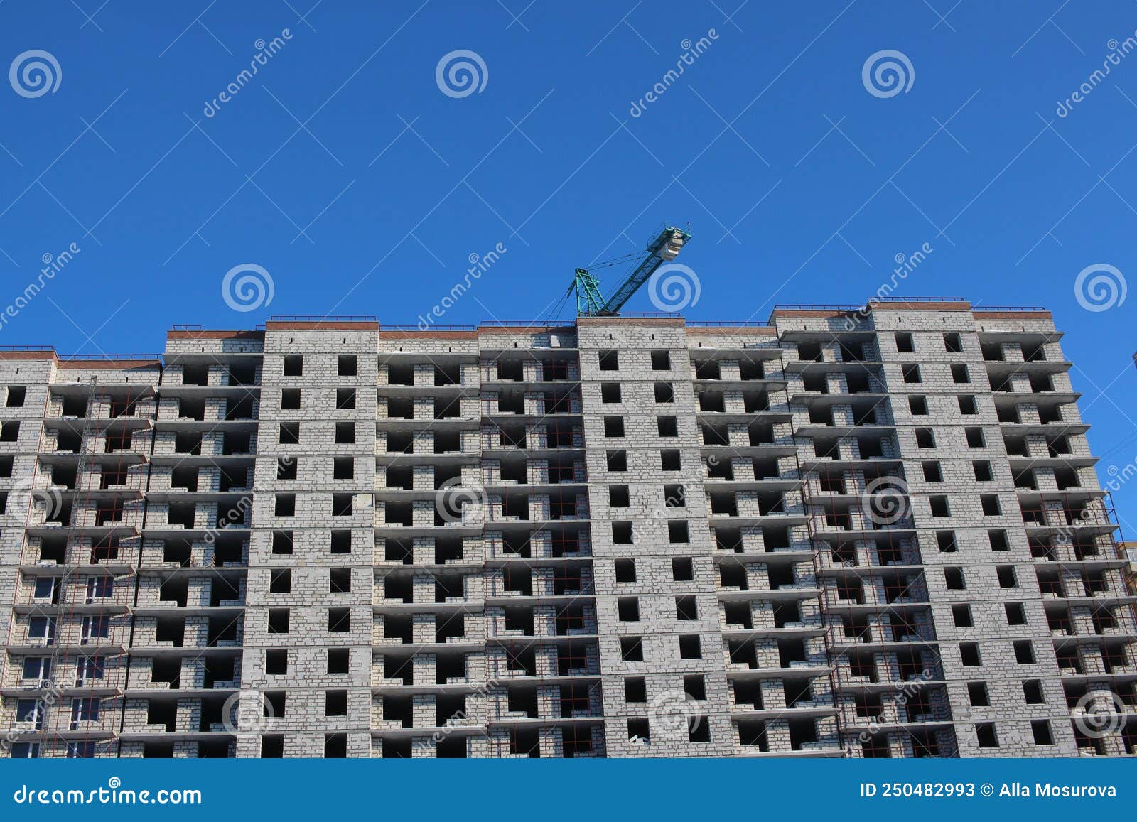 Construction of a Multi-storey Industrial Building Facade Against the ...