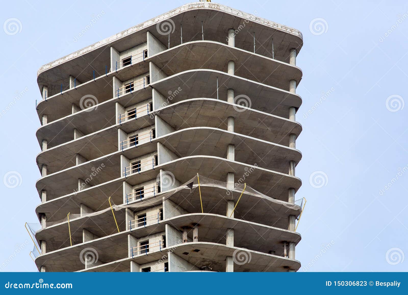 Construction of a Multi-storey Office Building. Stock Image - Image of ...