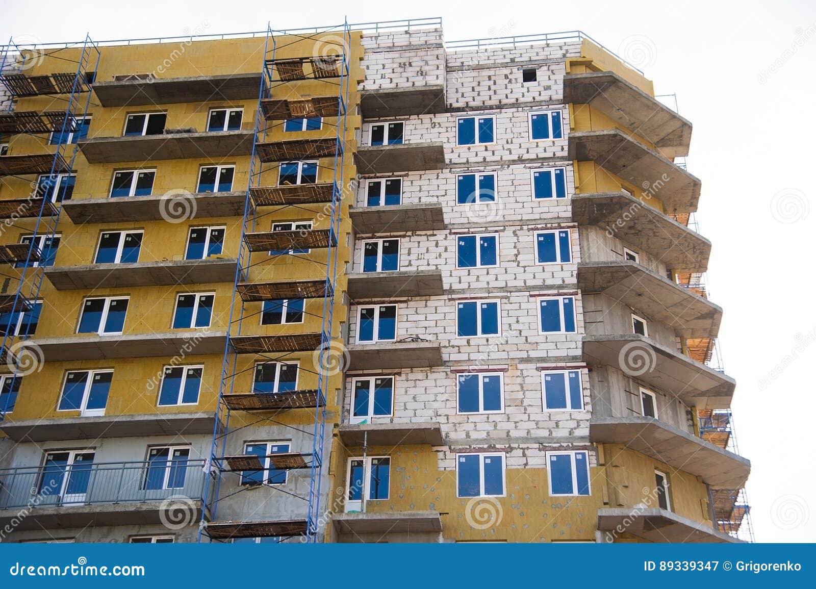 Construction of Multi-storey Residential Building Stock Image - Image ...