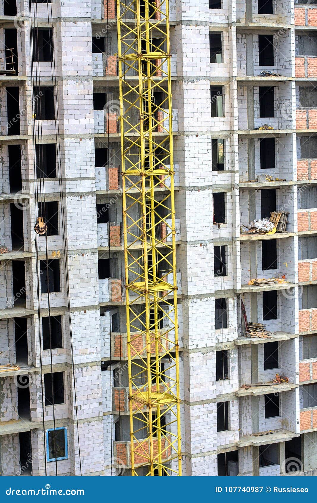 Building a Multi-storey House Stock Image - Image of architecture ...
