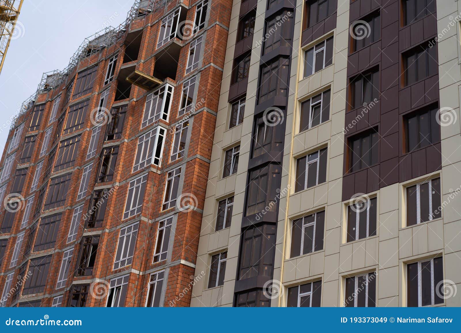 Construction of a Multi-storey Residential Building Stock Image - Image ...