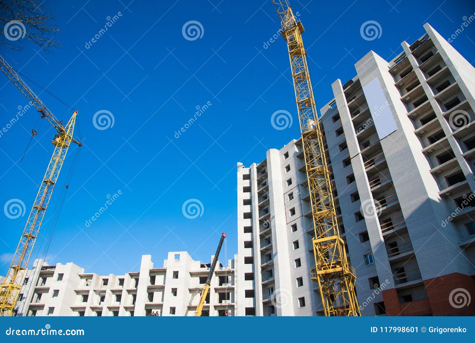 Construction of Multi-storey Residential Building Stock Image - Image ...