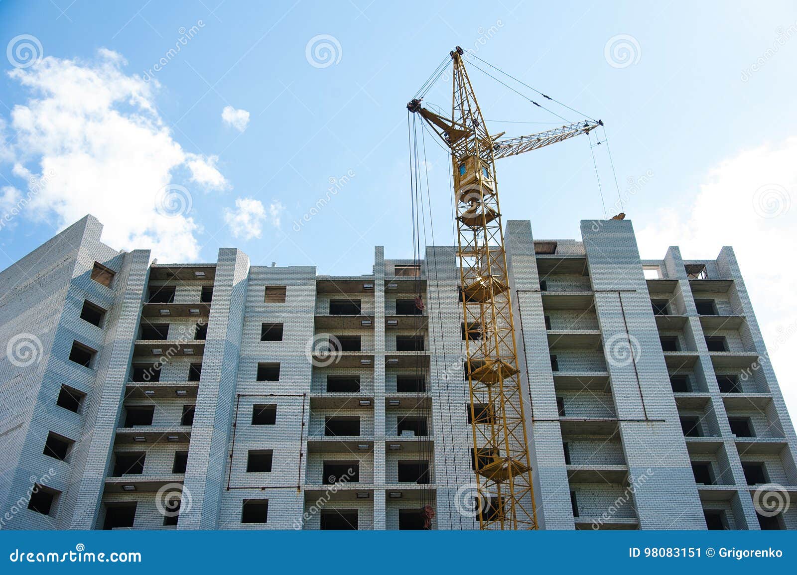 Construction of Multi-storey Residential Building Stock Image - Image ...