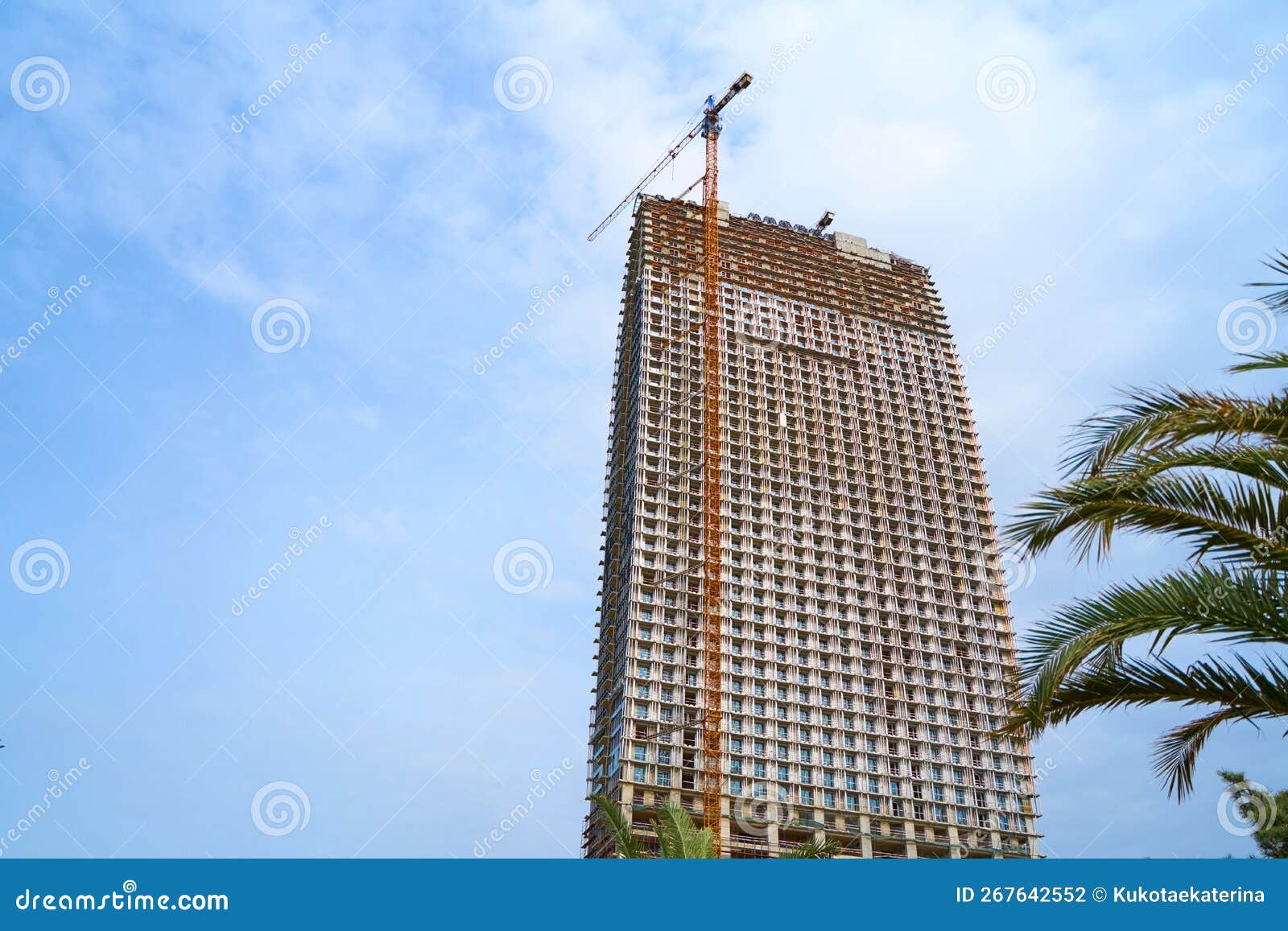 Construction of a Multi-storey Residential Complex. the Building is ...