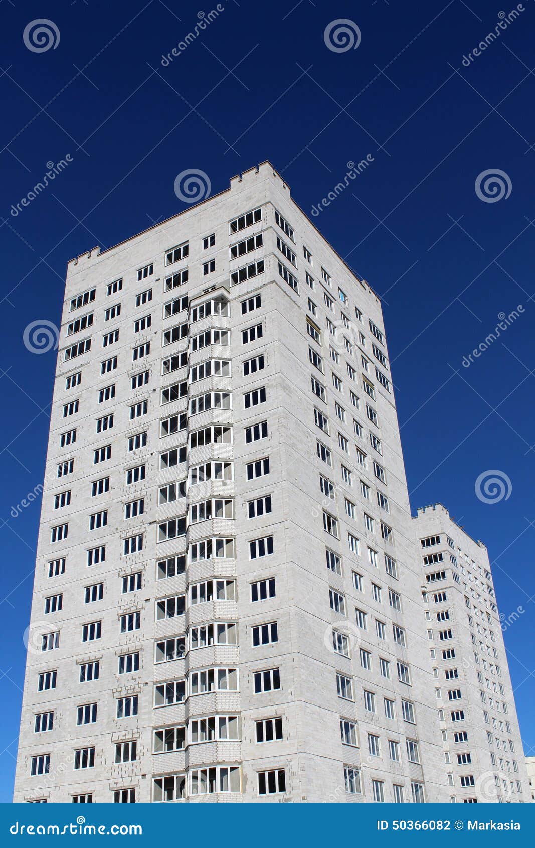 Construction of a Multistory Building Stock Photo - Image of district ...