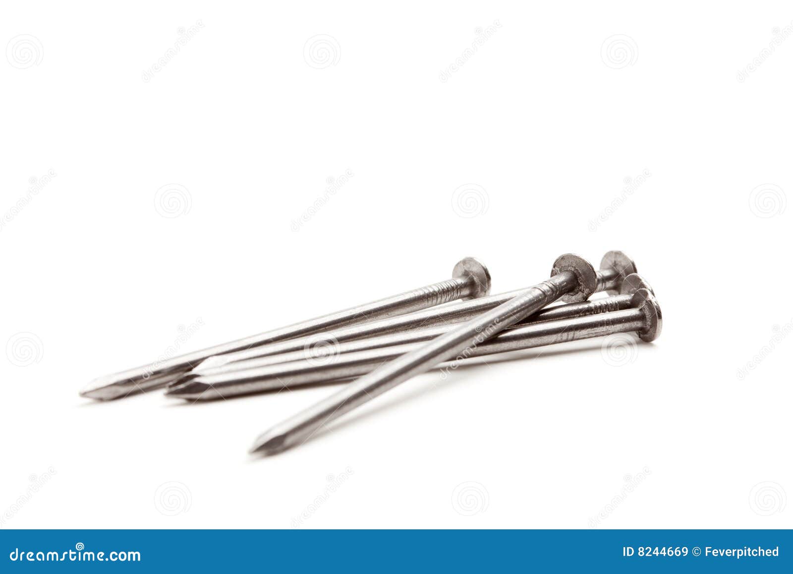 Construction Nails Isolated Stock Image - Image of estate, repairing ...