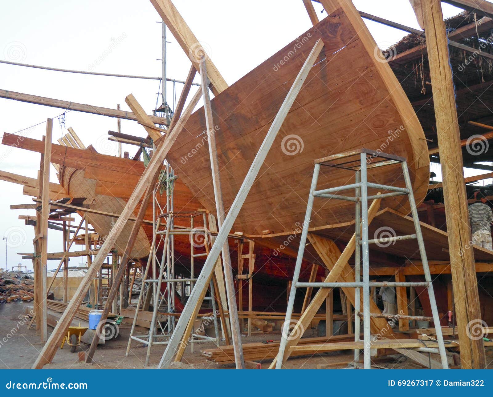 Construction Navale Traditionnelle D'ouvrage Photographie éditorial ...