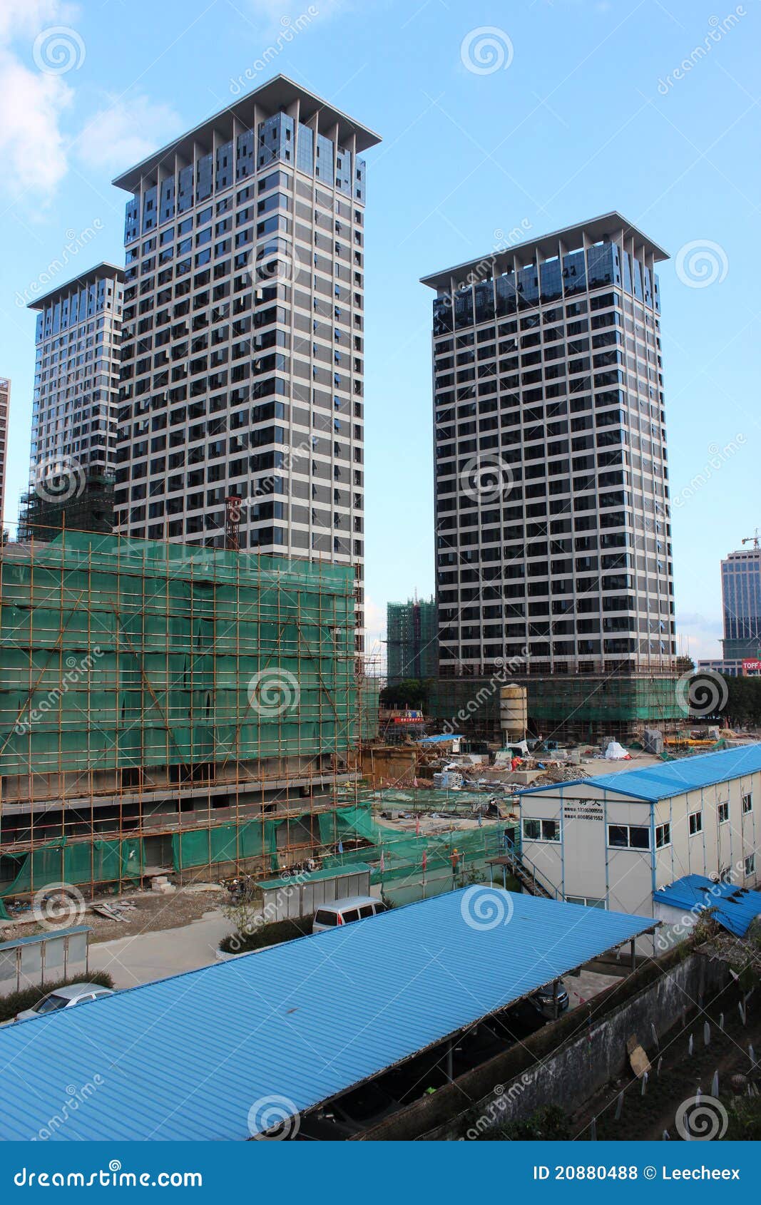 Construction Near Completion Stock Photo - Image of finish, city: 20880488