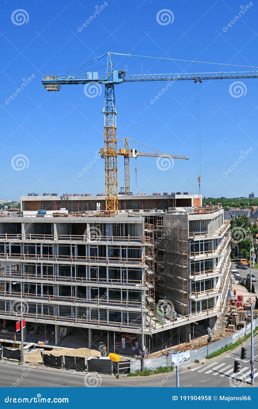 Construction of a New Apartment Building Editorial Stock Photo - Image ...