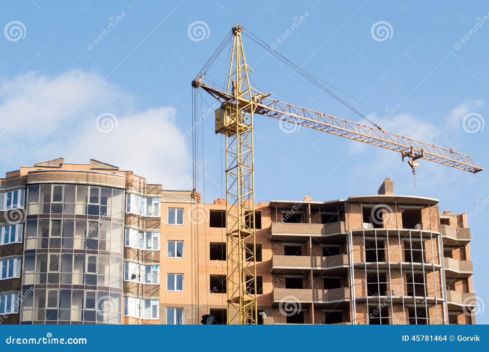 Construction of the New Brick Building by Means of the Elevating Stock ...