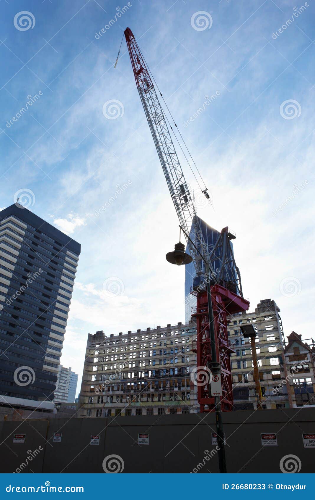 Construction new building stock image. Image of large - 26680233