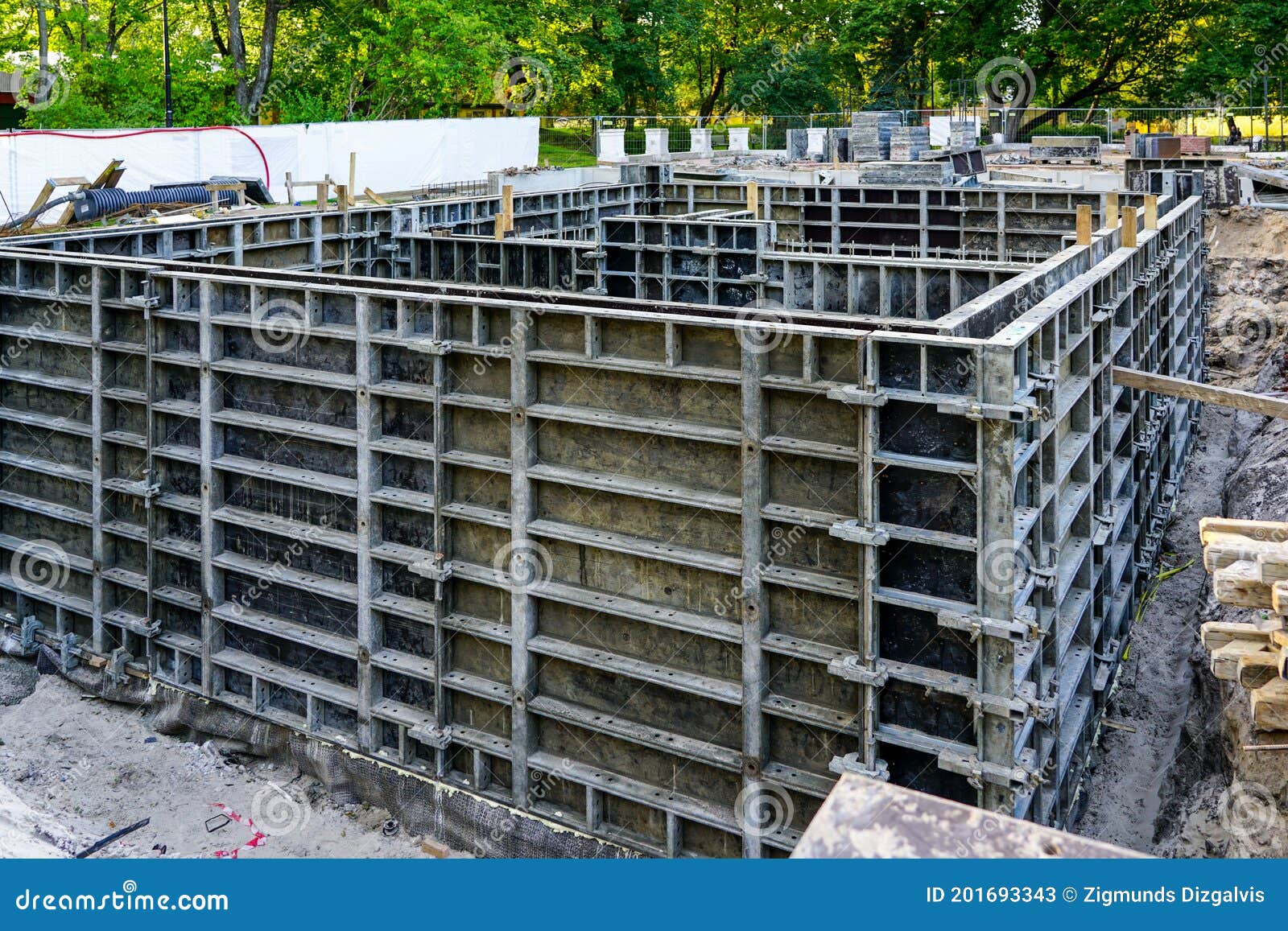 Construction of New Building Foundations Using Precast System Formwork ...