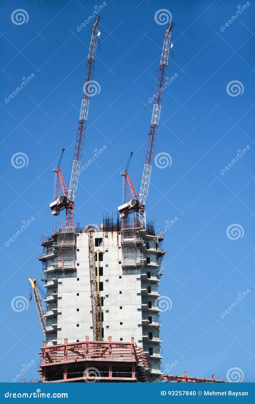 Construction of a New Building of the Skyline Stock Photo - Image of ...