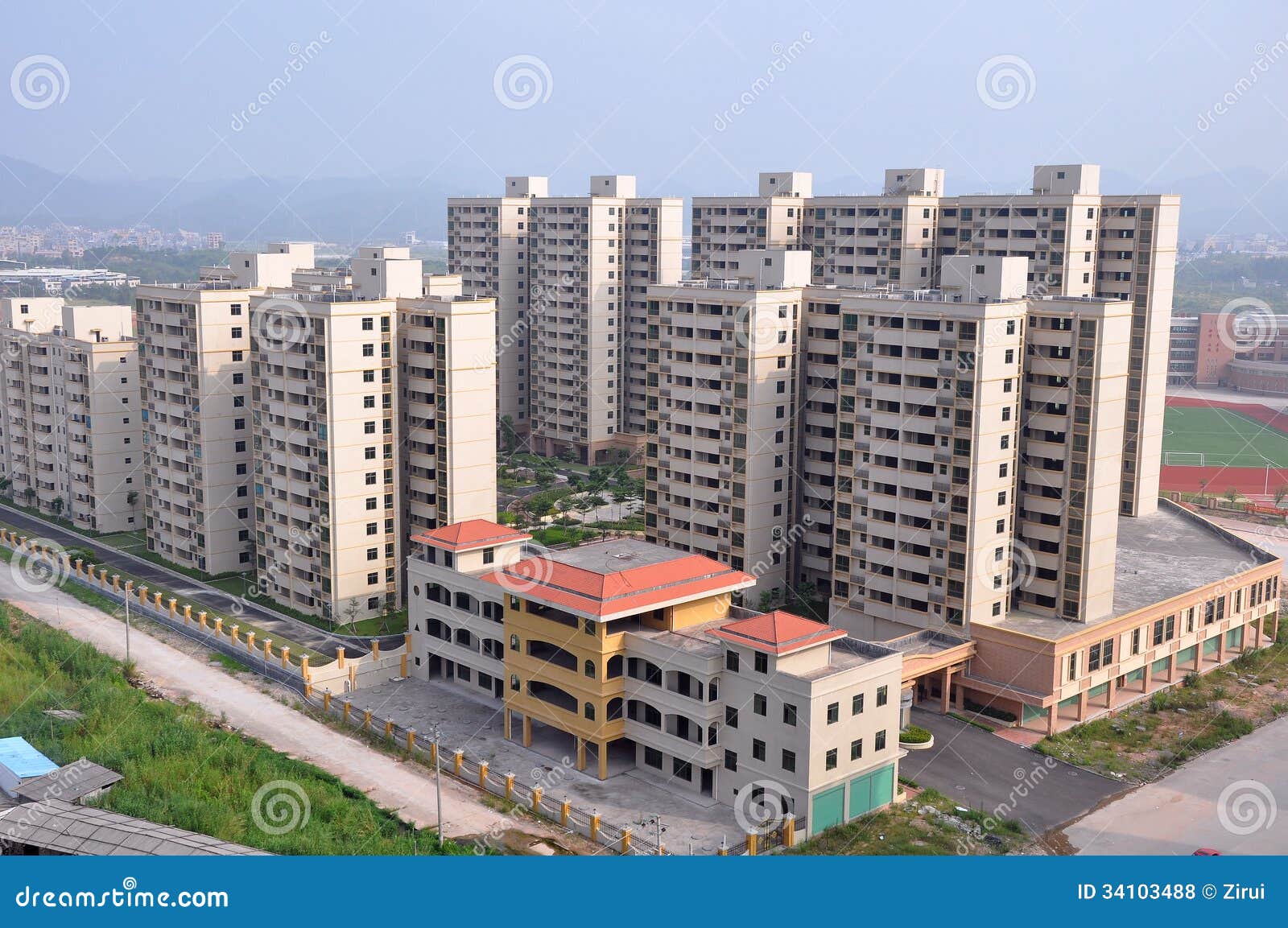 Construction of the New City in China Stock Photo - Image of ...
