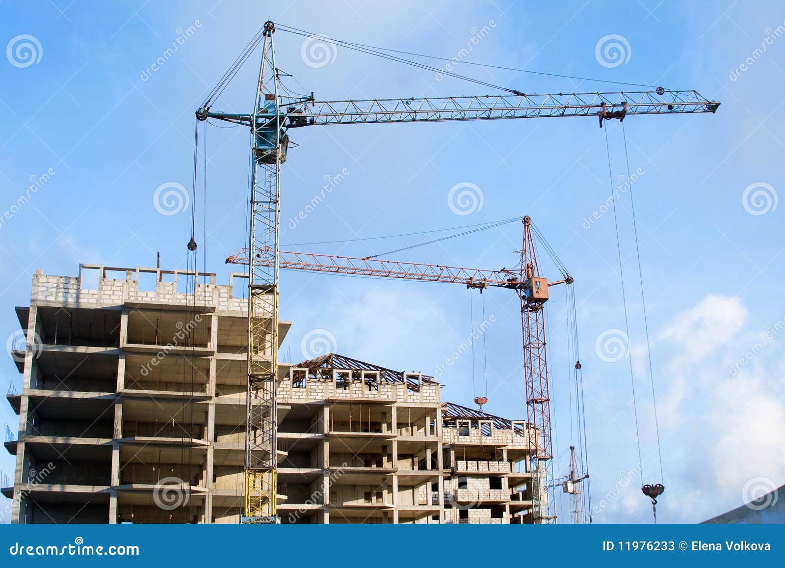 Construction of a New High-altitude Building Stock Image - Image of ...