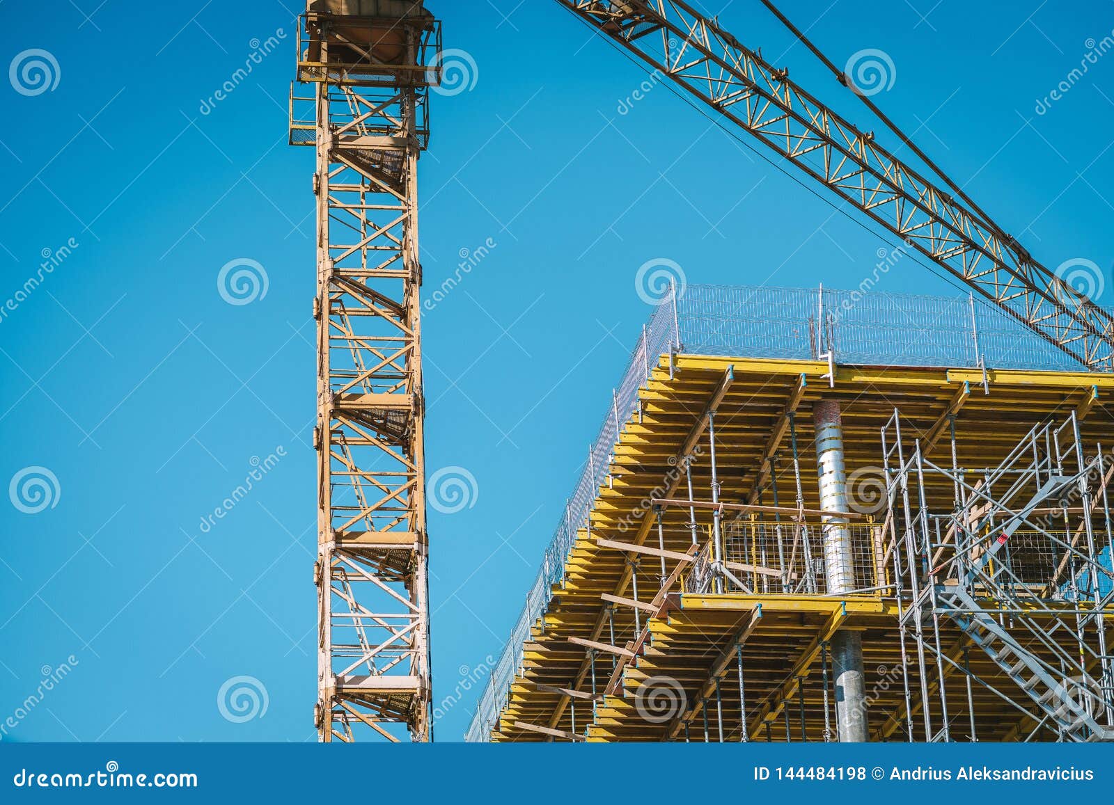 Construction of a New High-rise Office Building Stock Photo - Image of ...