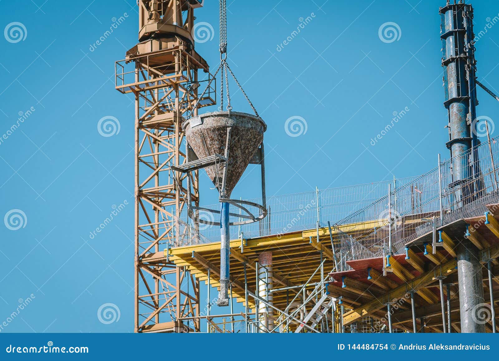 Construction of a New High-rise Office Building Stock Photo - Image of ...