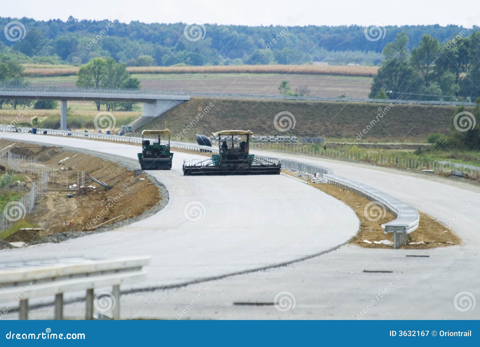 Construction of a New Highway Stock Image - Image of making, laborer ...