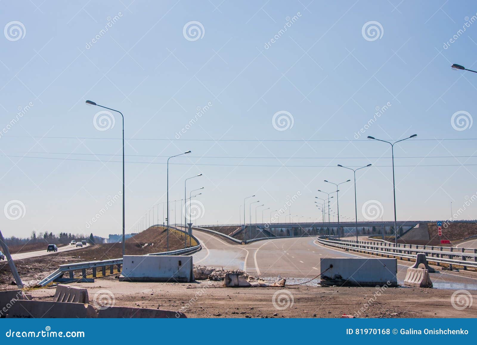 Construction of a New Highway Stock Photo - Image of road, design: 81970168