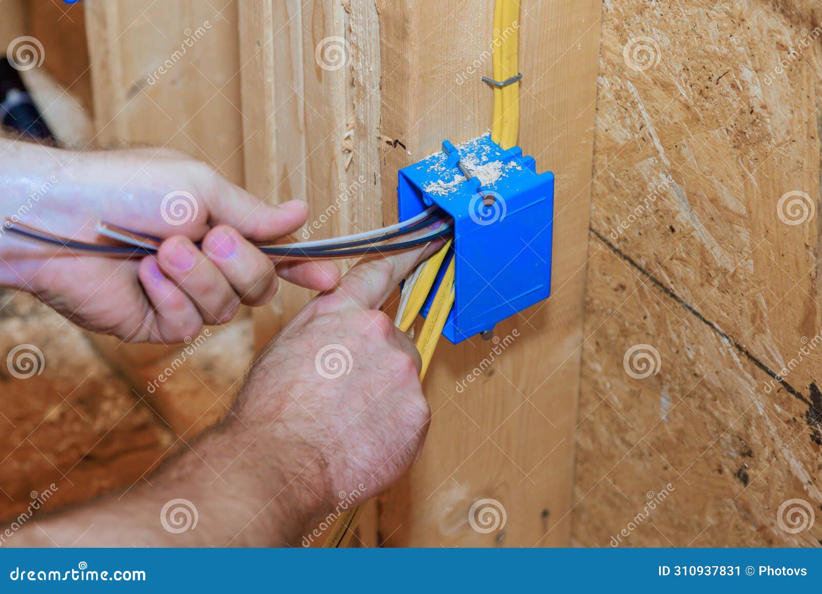 During Construction of a New Home, an Electrical Box with Wiring Was ...