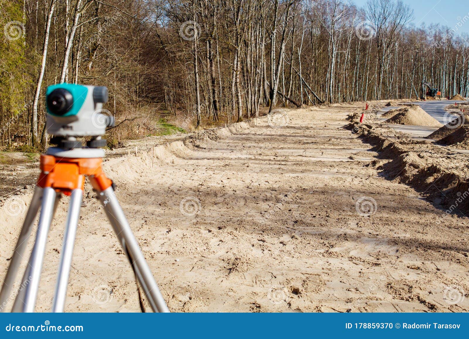 Construction of a New Modern Road Stock Photo - Image of highway, empty ...