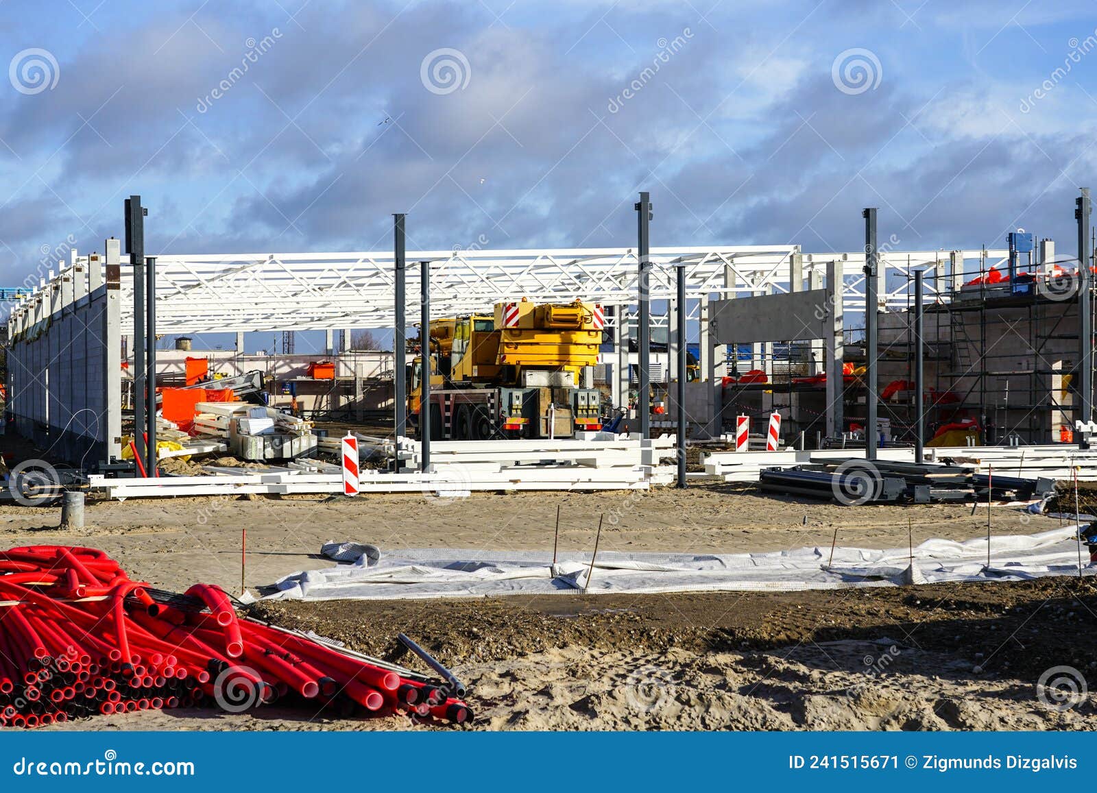 Construction of a New Modern Store Building Using Prefabricated Steel ...