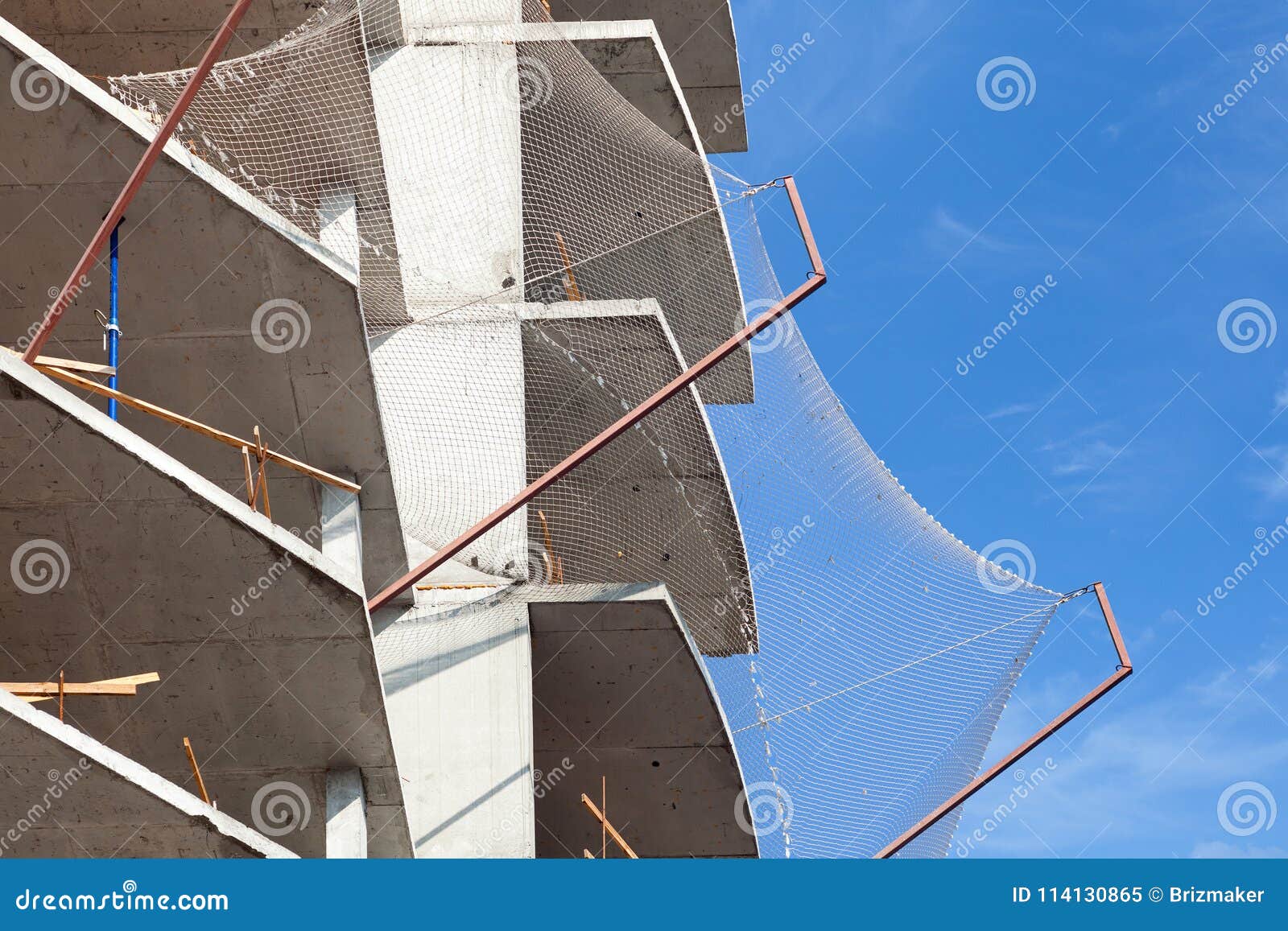 Construction of a New Multi-storey Building. between the Floors a ...
