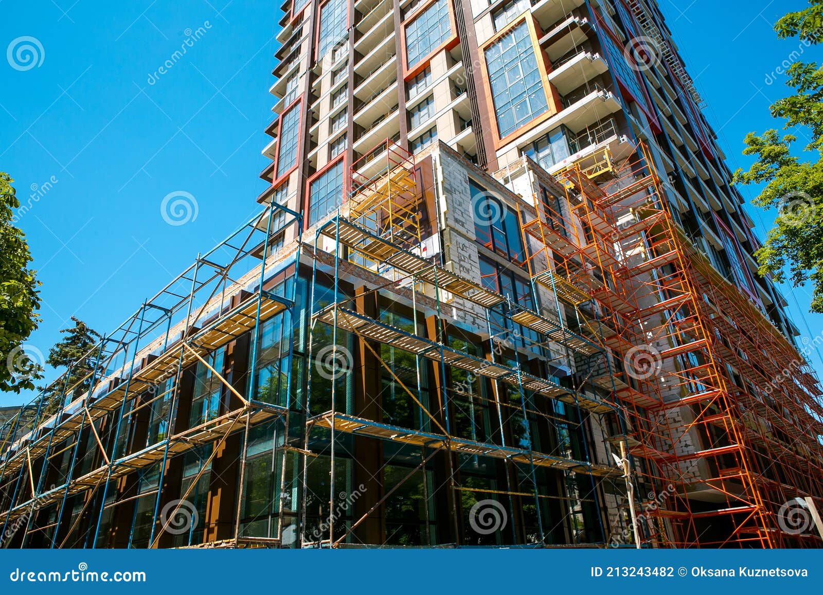 Construction of a New Multi-storey Building. Editorial Photography ...