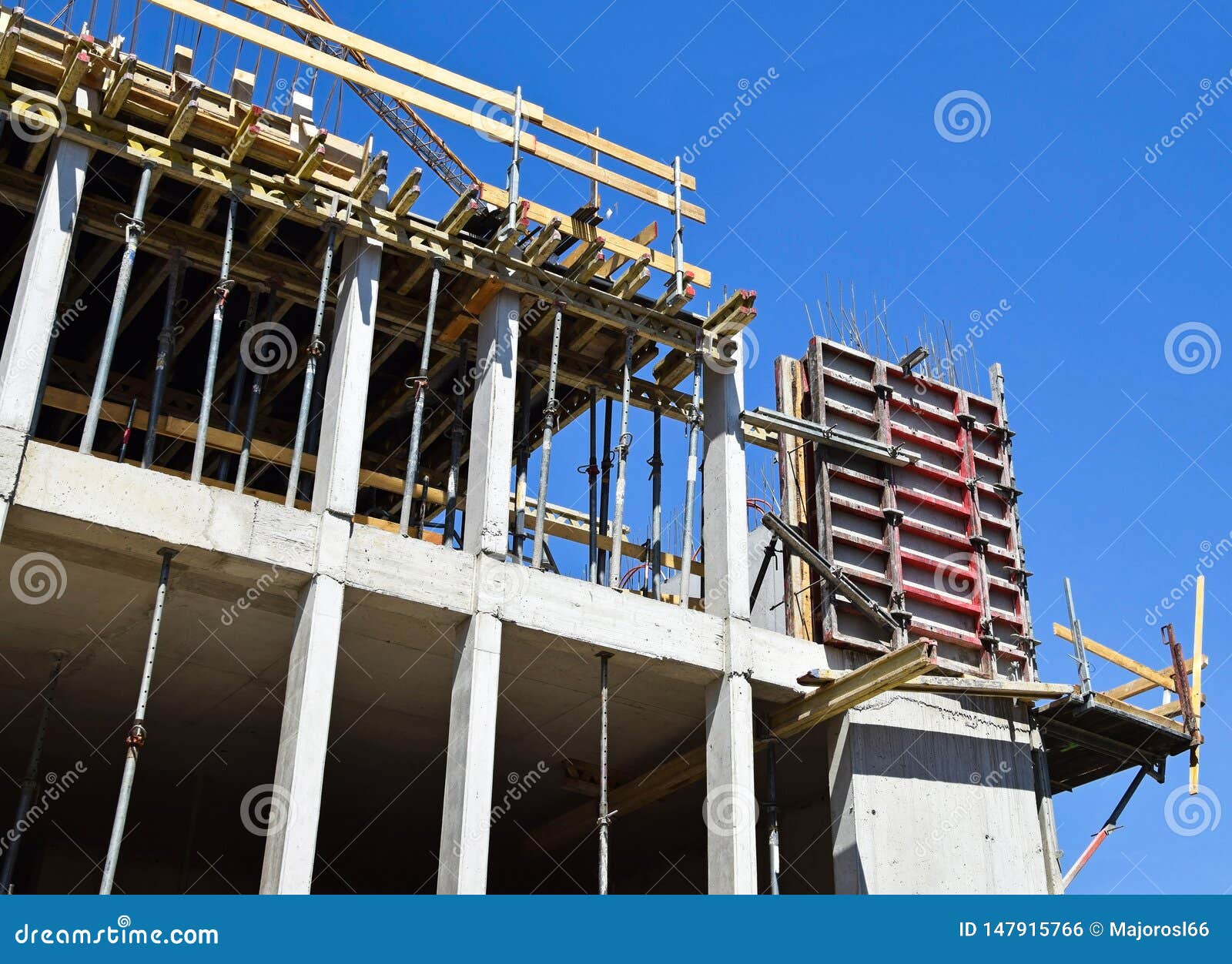 Construction of a New Office Building Stock Photo - Image of housing ...