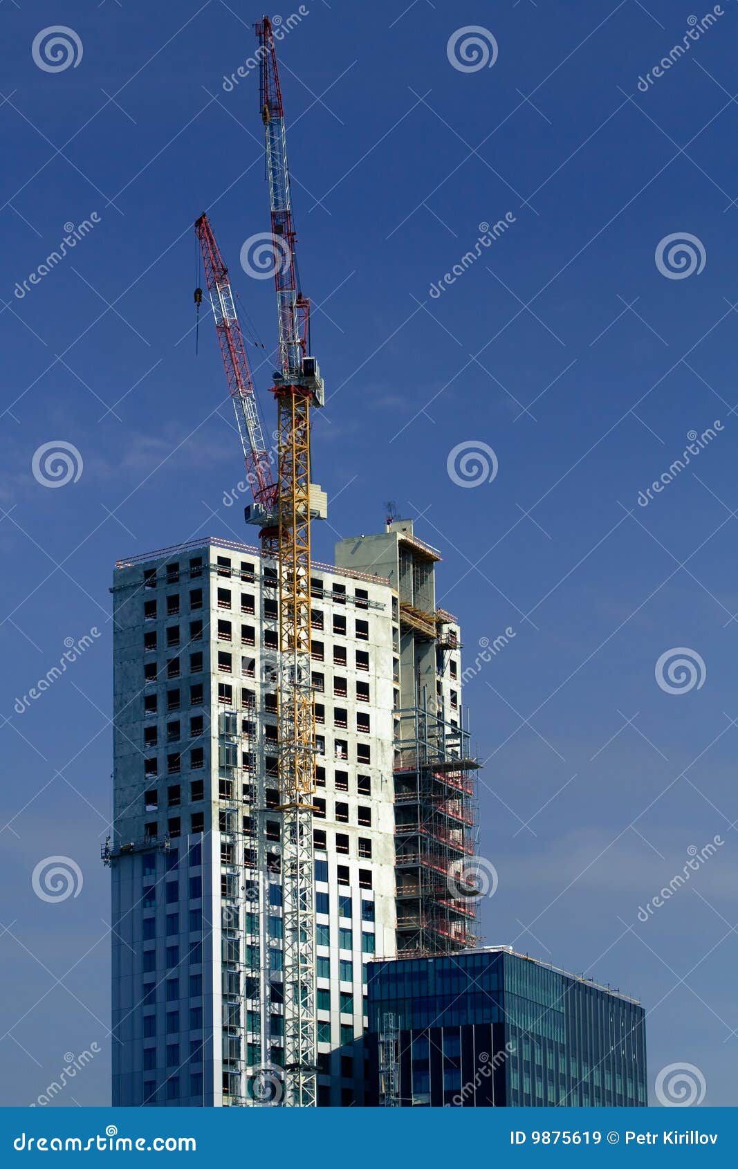 Construction of New Office Building Stock Image - Image of tower, dutch ...