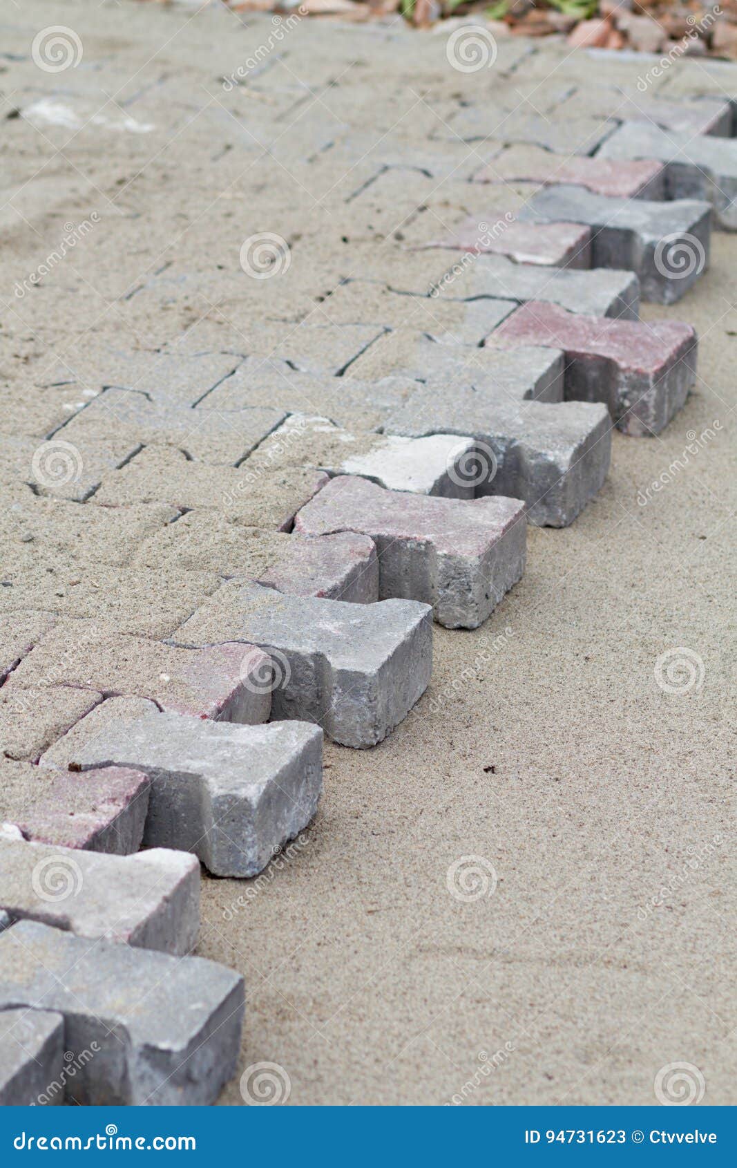 Construction of a New Pavement Stock Image - Image of paved, industrial ...