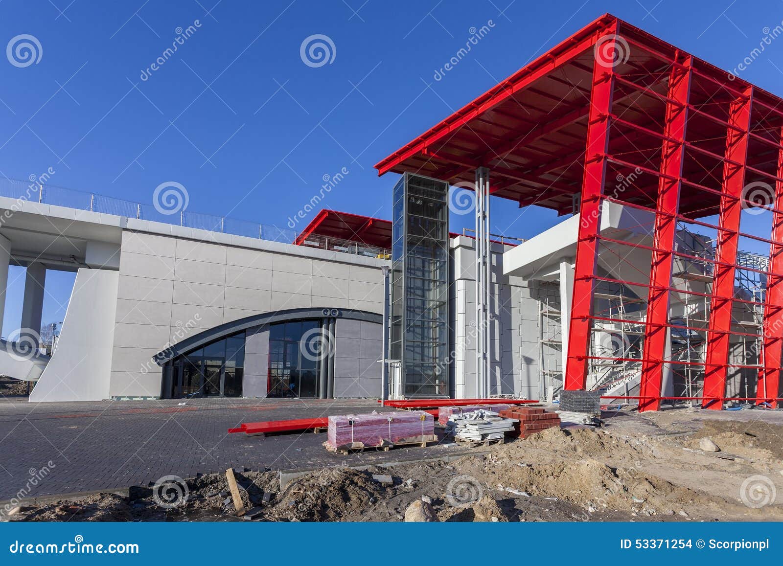 Construction of a New Railway Station Stock Photo - Image of ...