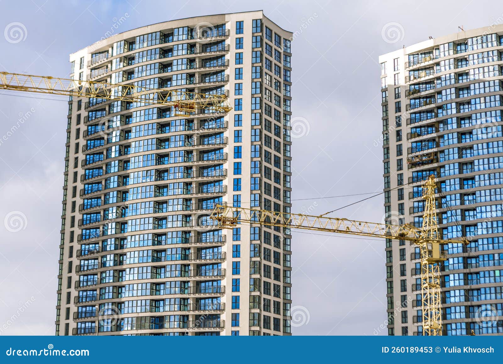 Construction of a New Residential Building. Editorial Stock Photo ...