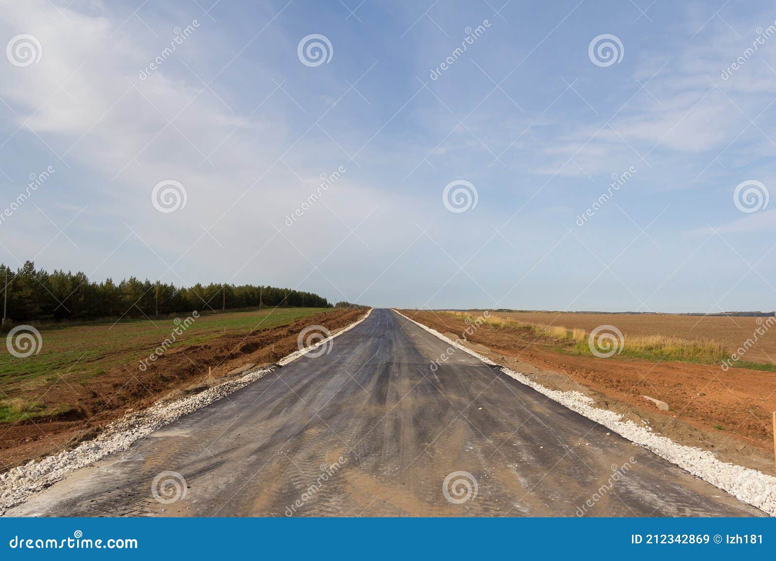 Construction of a New Road. Road Pavement Layers. the Composition of ...