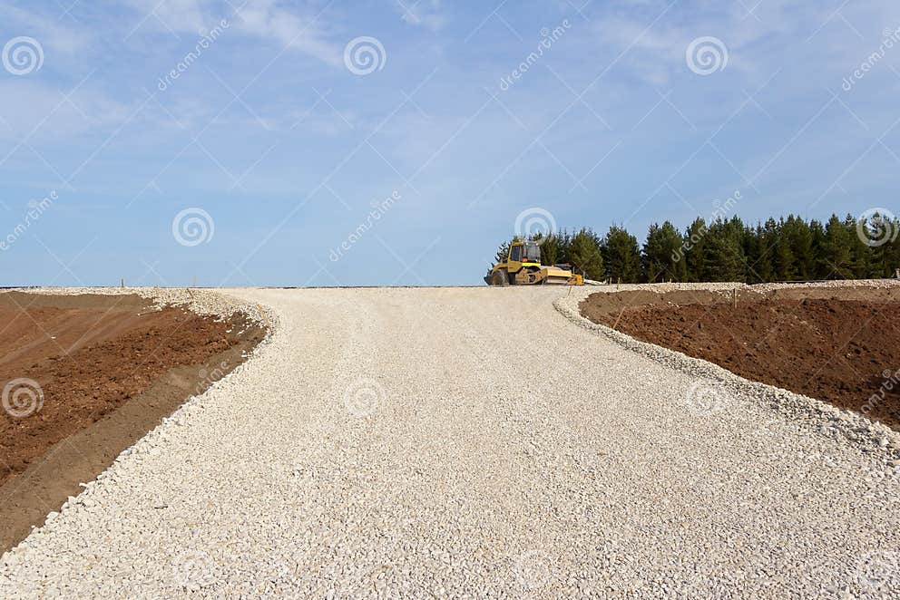 Construction of a New Road. Road Pavement Layers. the Composition of ...