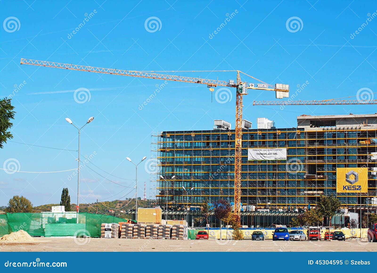 Construction on a New Supermarket Editorial Image - Image of ...