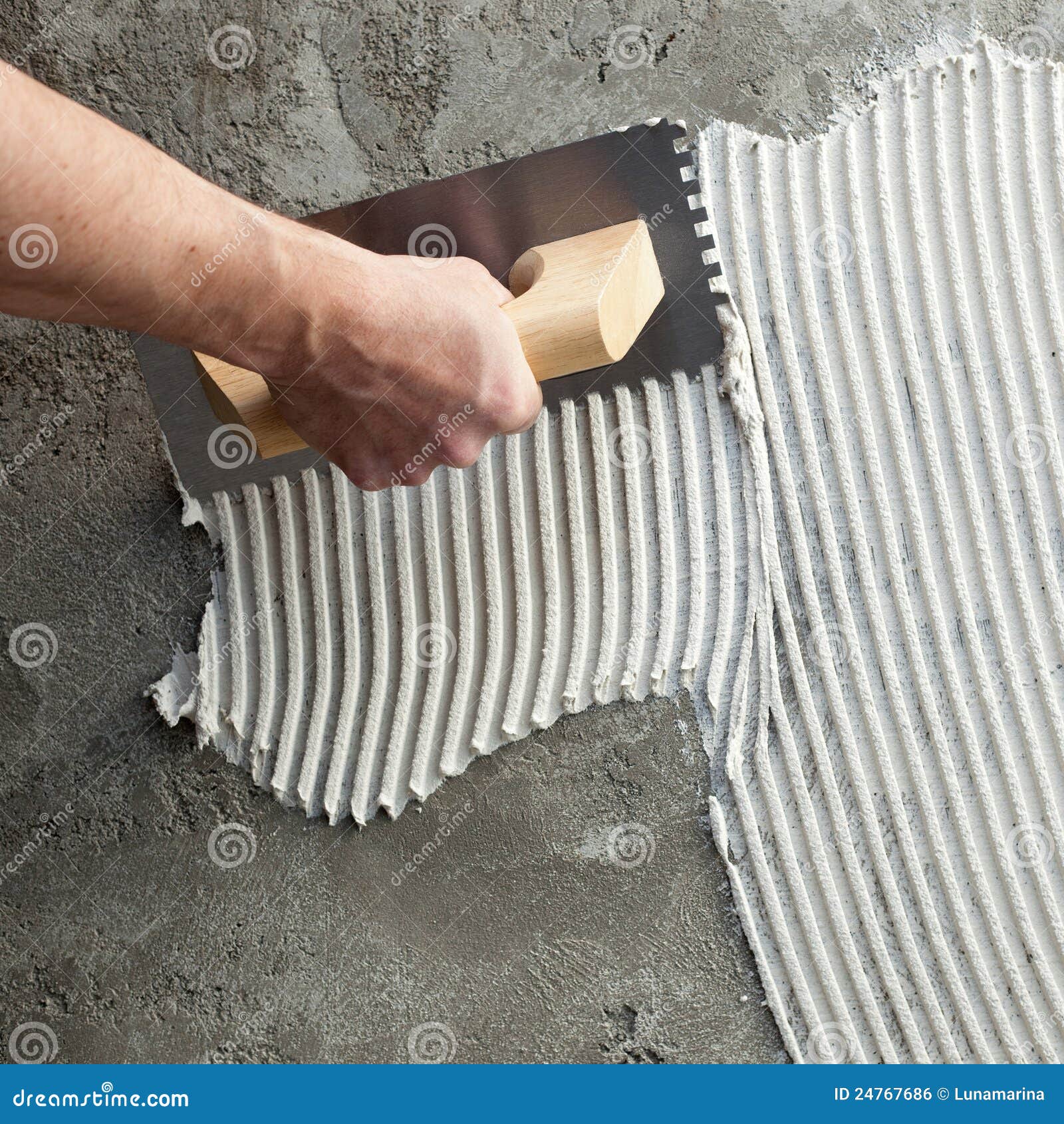 Construction Notched Trowel with White Cement Stock Photo - Image of ... Construction Notched Trowel with White Cement Stock Photo - Image of ...