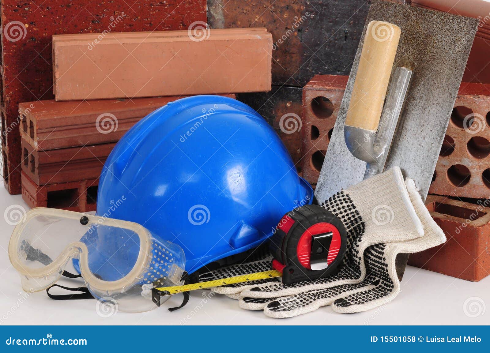 Construction objects. stock photo. Image of meter, level - 15501058