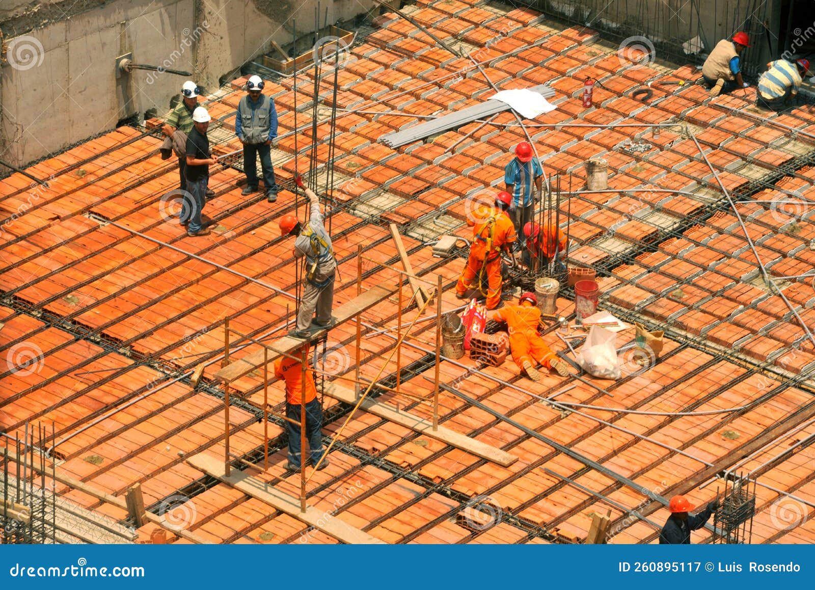 Construction of Office and Apartment Buildings with Engineer Workers ...