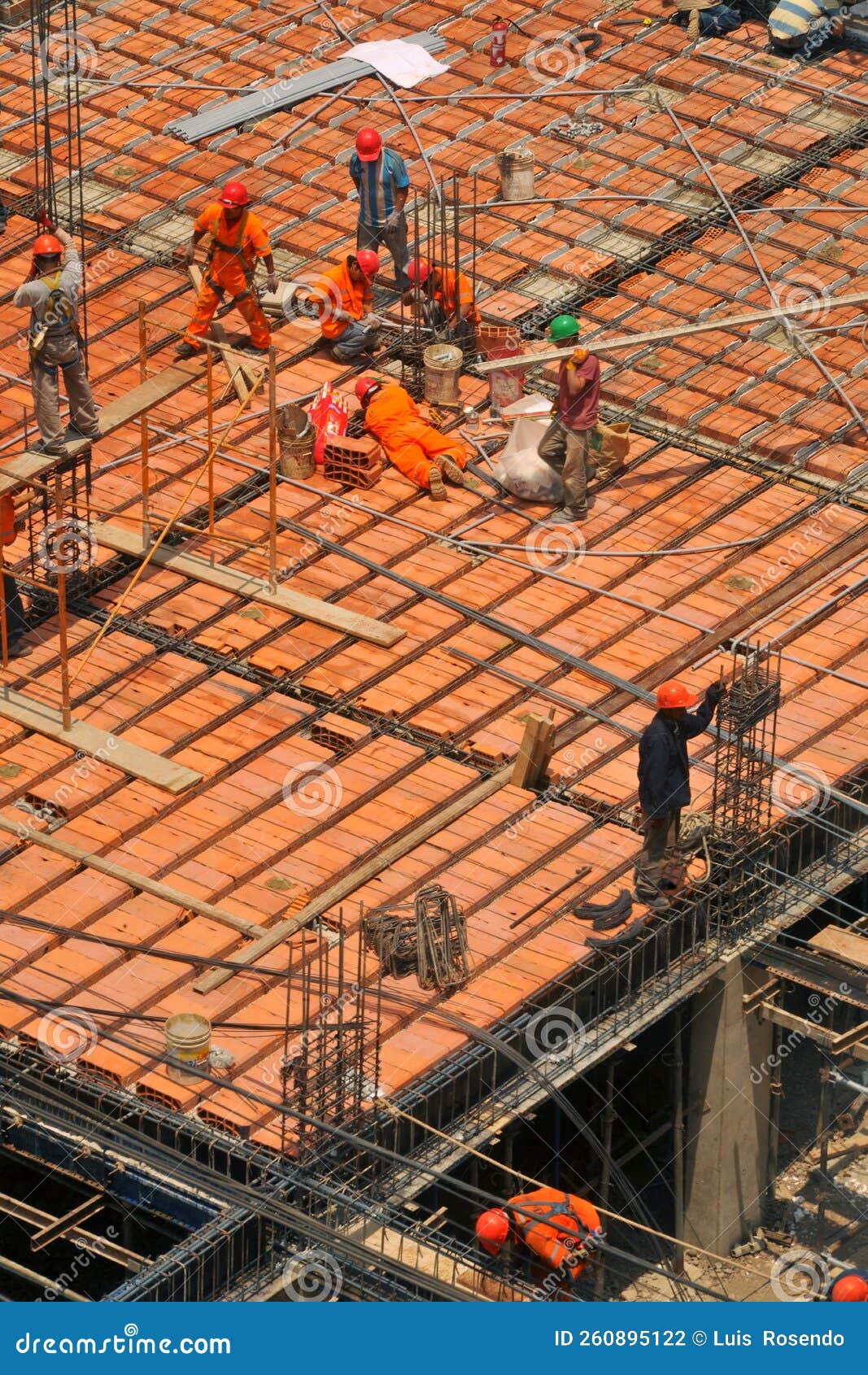 Construction of Office and Apartment Buildings with Engineer Workers ...