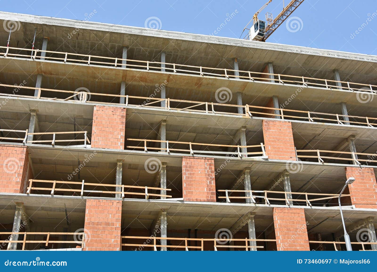 Construction of an Office Building Stock Image - Image of frame ...