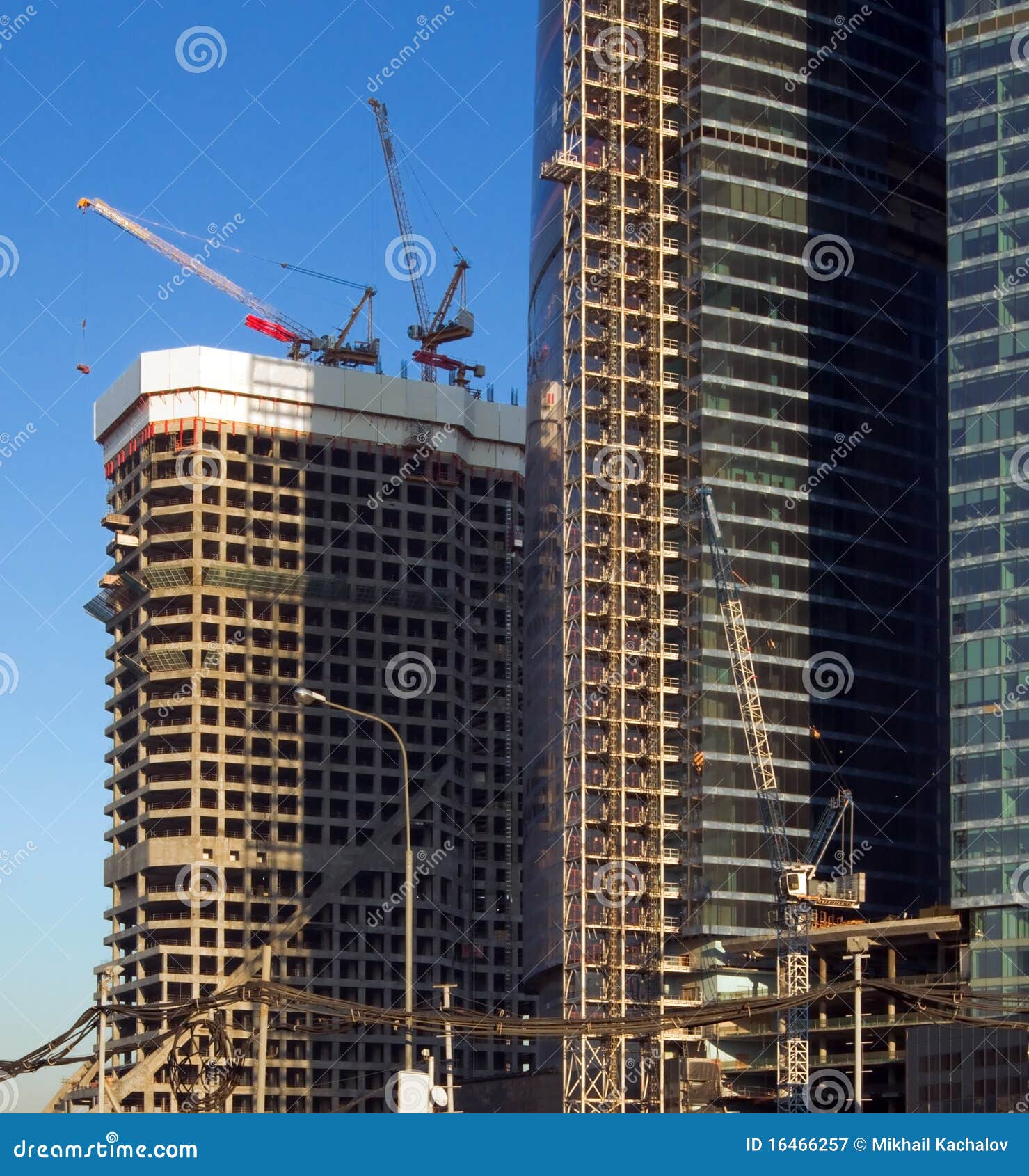 Construction of Office Buildings Stock Image - Image of estate ...