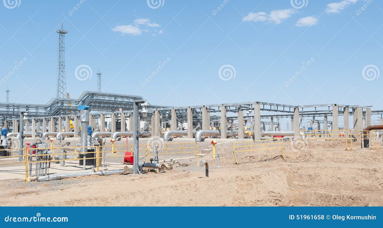 Construction of Oil Pumping Station Stock Photo - Image of construction ...
