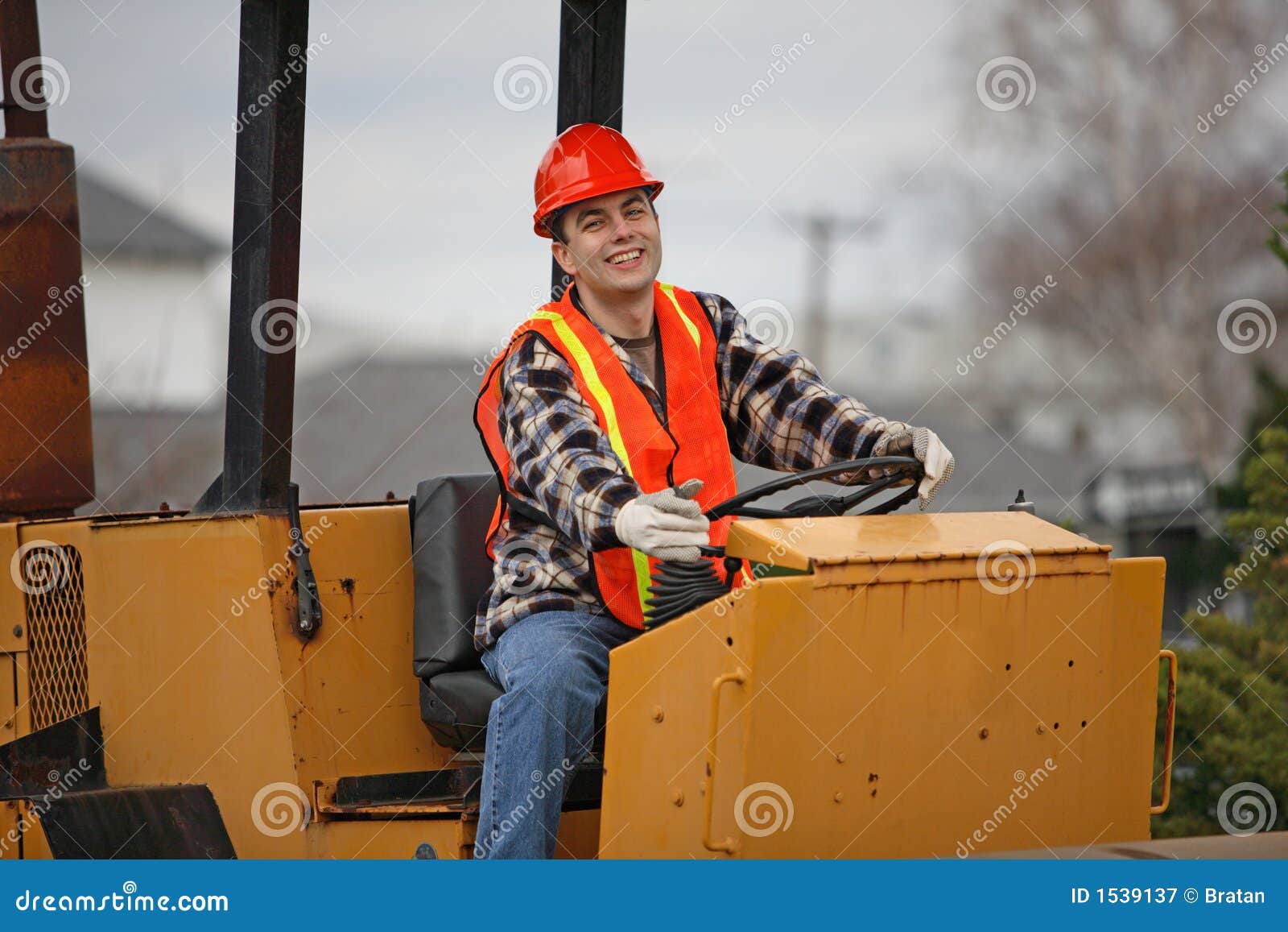 Construction operator stock image. Image of leveling, repair - 1539137