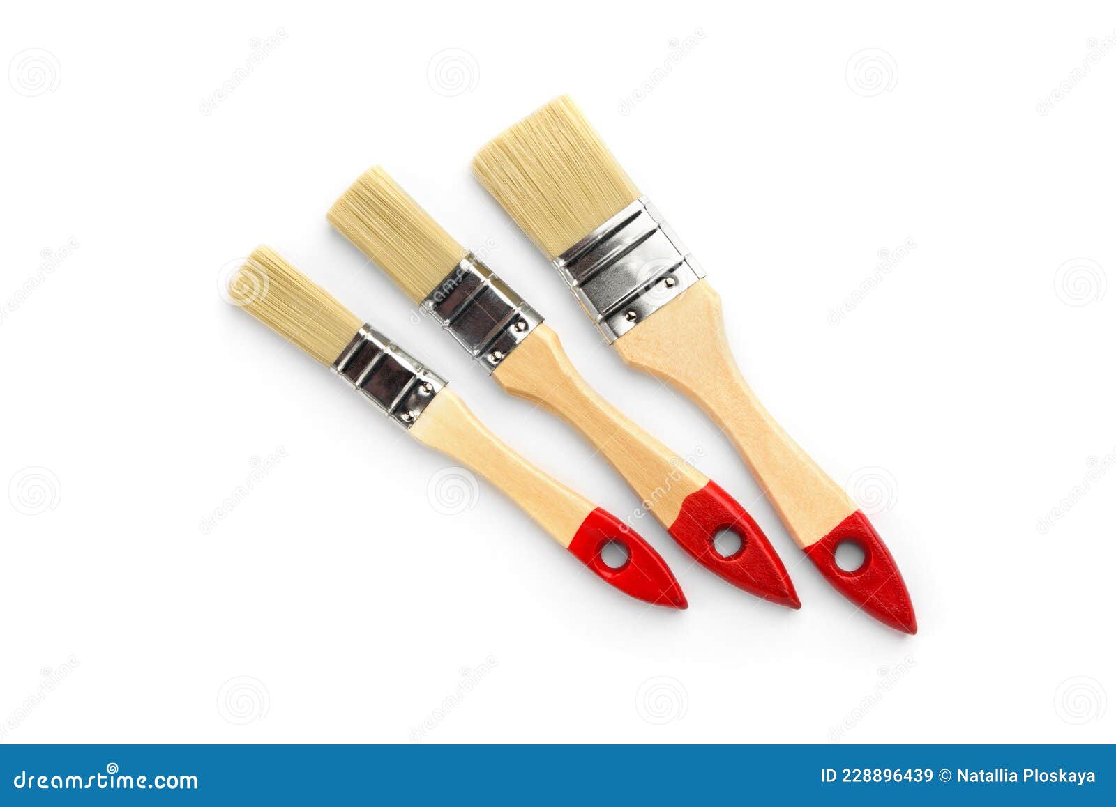 Construction Paint Brush Isolated on White Background. Stock Image ...