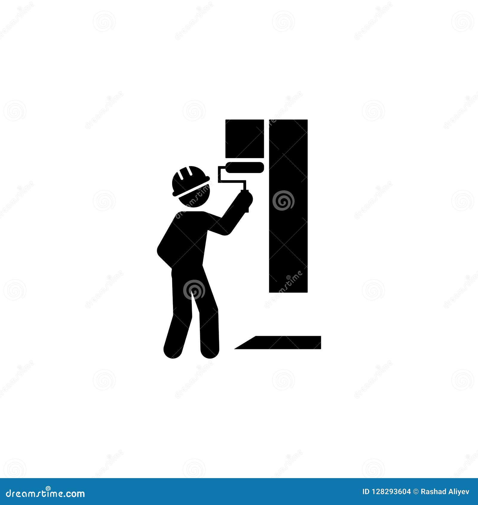 Construction, Paint Worker Icon. Element of Construction Worker for ...