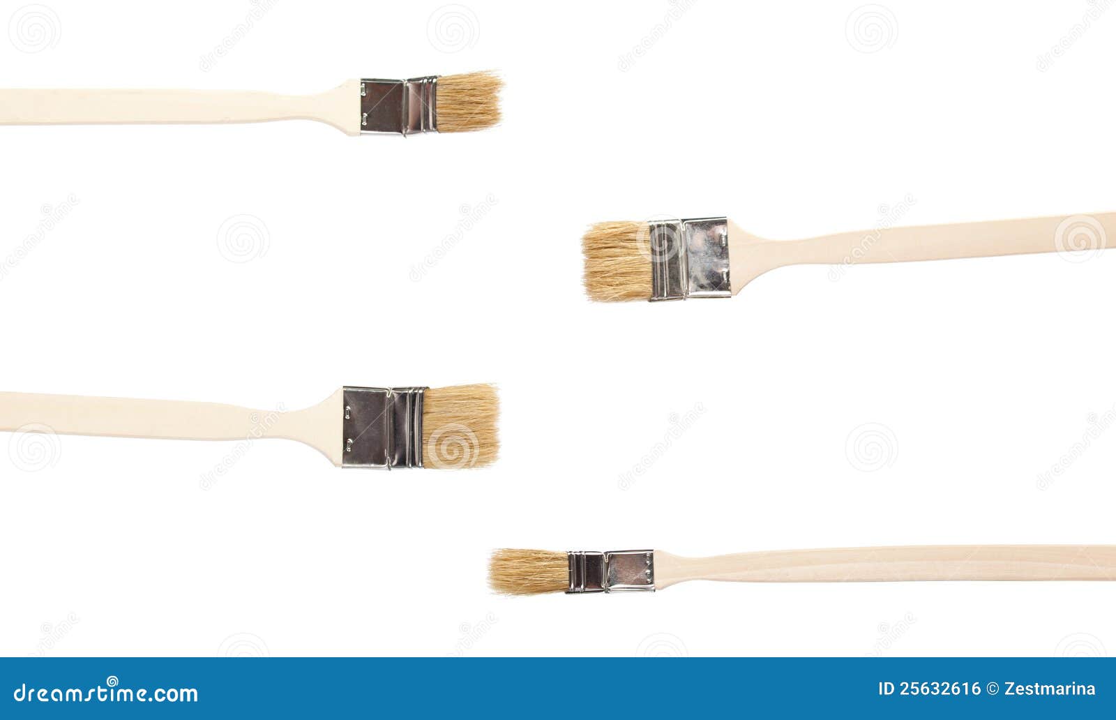 Construction paintbrushes stock photo. Image of paint - 25632616